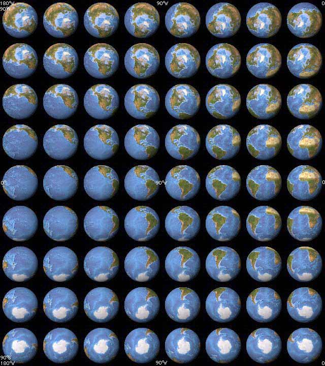 Earth Images Collection - Ocean Depth Globes